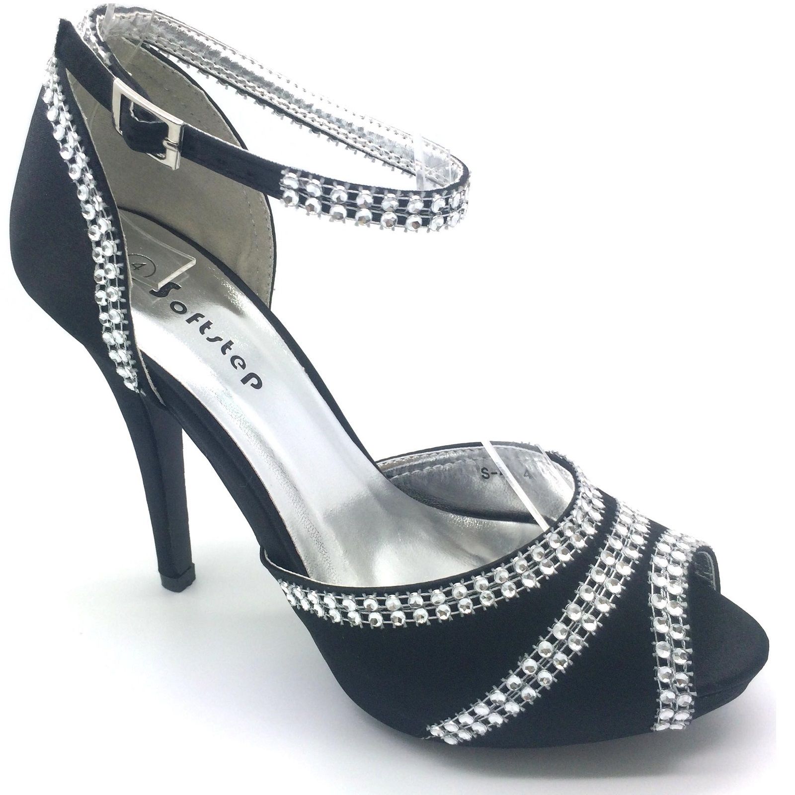 LADIES WOMENS WEDDING EVENING PROM HIGH HEEL PLATFORM BRIDAL SANDALS ...